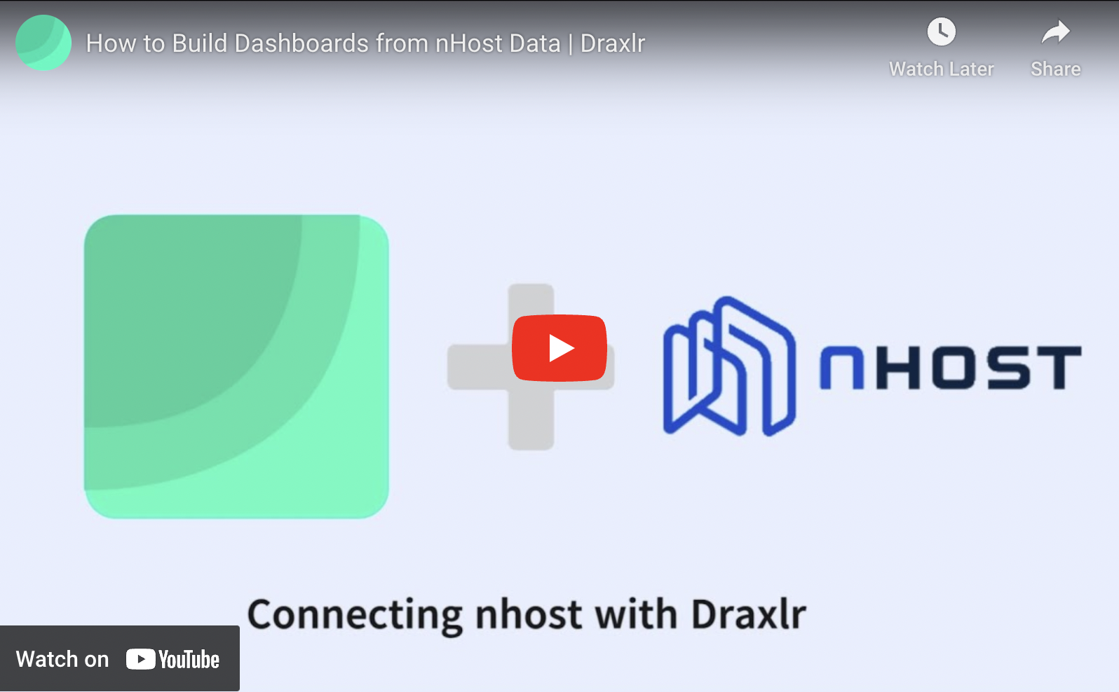 How to build dashboards from Nhost database